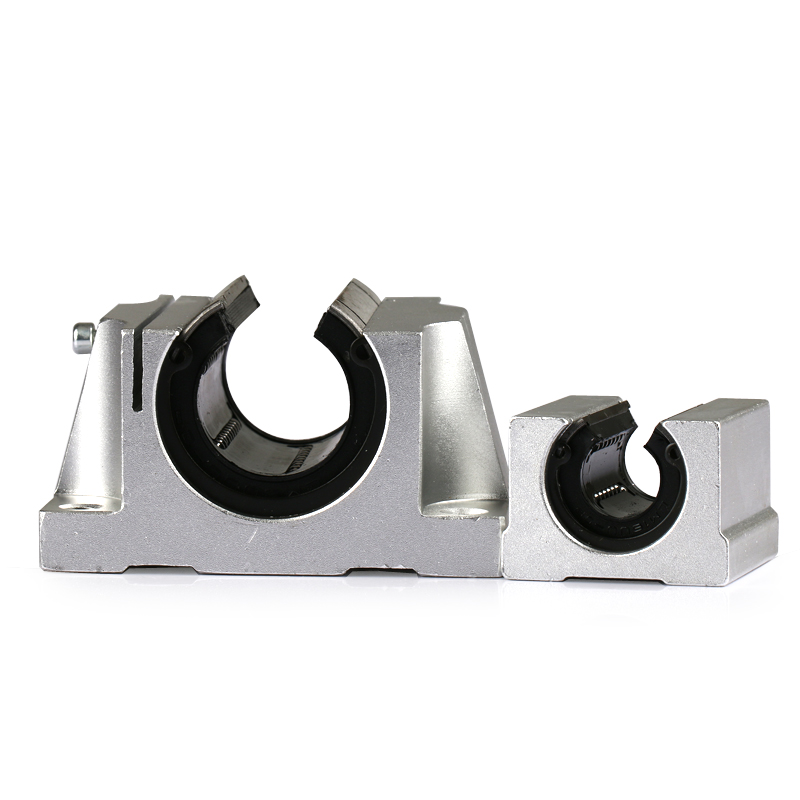 Aluminum slide cylindrical guide optical axis slide SBR25 with bearing ...