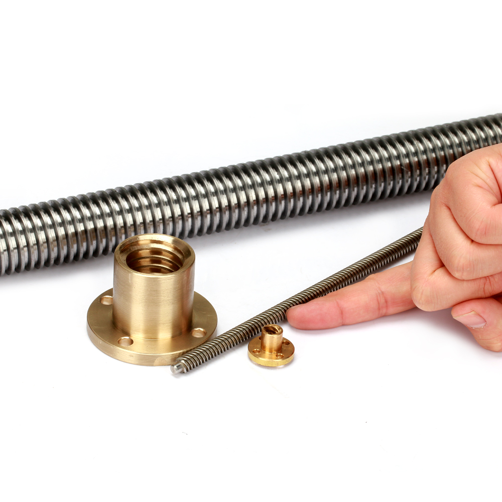 Customized 32mm Trapezoidal stainless lead screw Tr32x6 - Buy ...