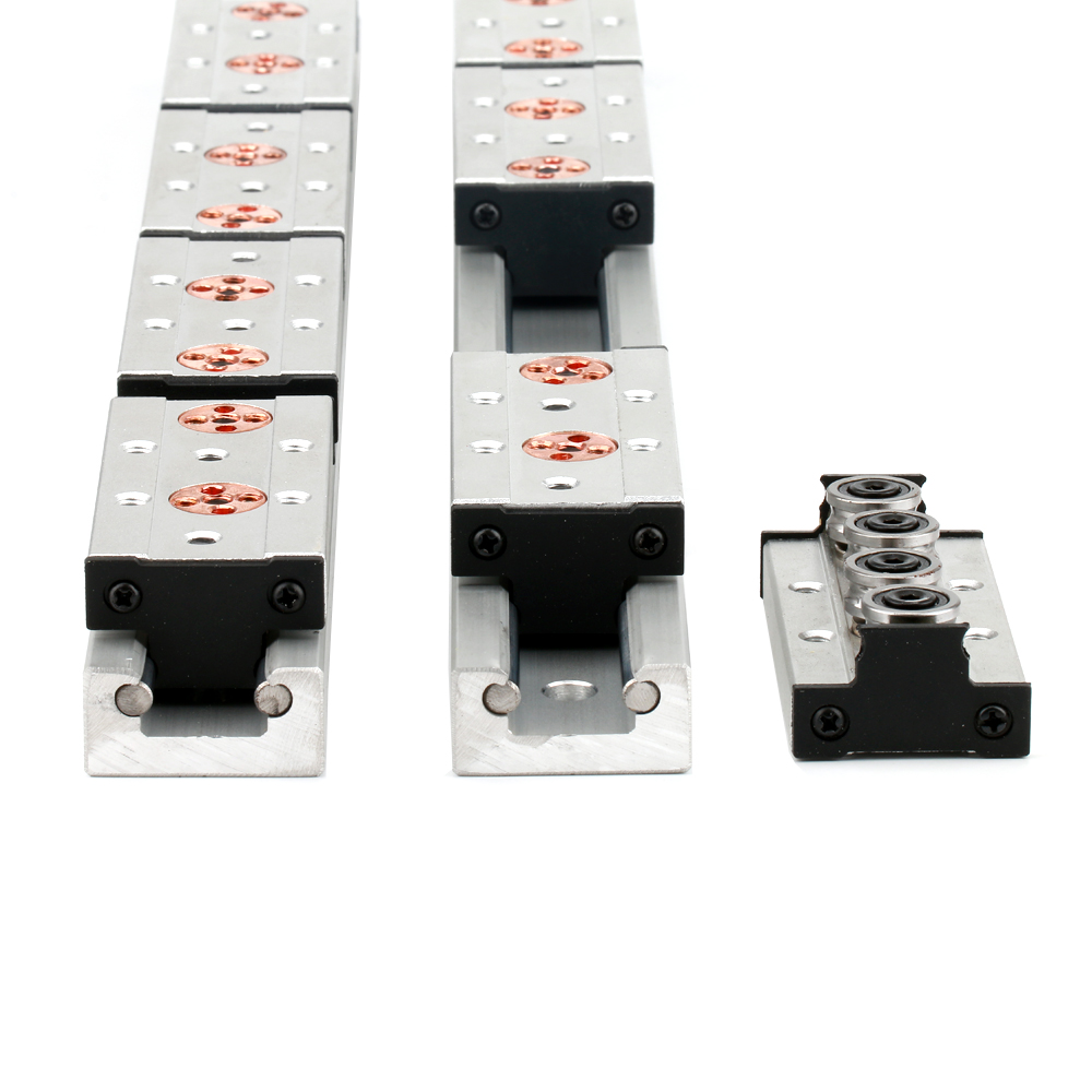 70mm width double shaft square linear guide SGR25 with roller guide ...