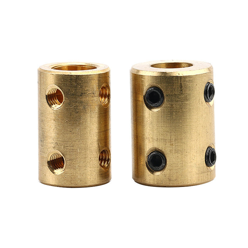 Brass Rigid Coupling Cnc Stepper Servo Motor Coupling 5mm 6.35mm 8mm ...