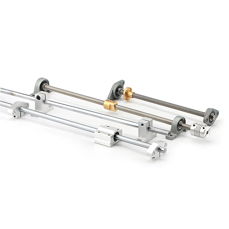 M4 M6 M8 Threaded hole Stepped shaft Spring slot keyway Chrome shaft ...