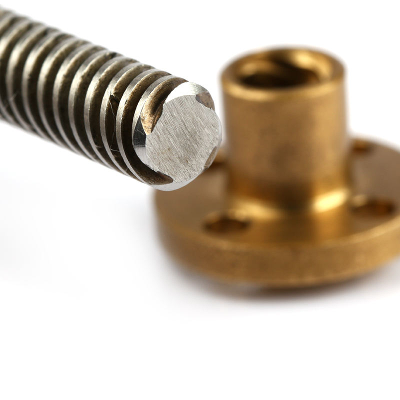 stainless steel leadscrew 2mm pitch 4 start 8mm lead 600mm length TR8*8 ...