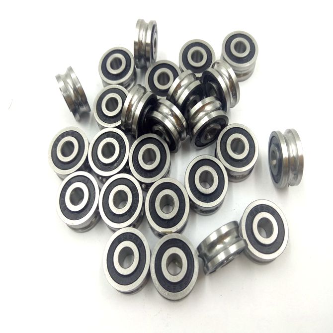 Gothic / circular groove rail guide wheel bearing -LFR series U5200-8 ...